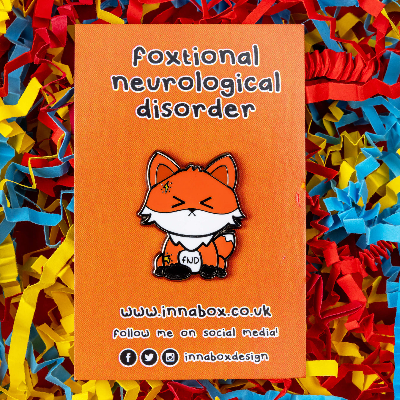 Foxtional Neurological Disorder Fox Enamel Pin - Functional Neurologic ...